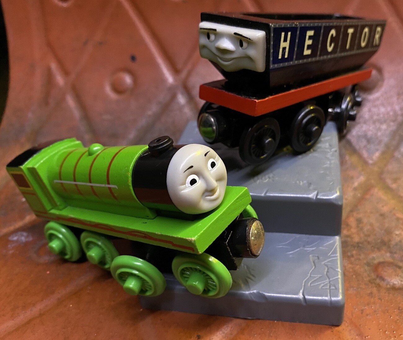 HECTOR THE HORRID HOPPER & HENRY THOMAS TANK ENGINE & FRIENDS WOODEN ...