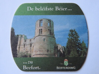 Beer Coaster ~ Bofferding Brewery Lager Pils ~ Bascharage, Luxembourg ...
