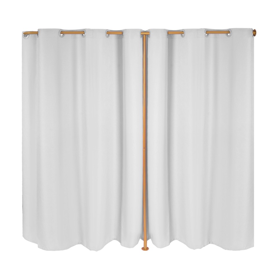 Gray Clothes Store Corner Changing Room F-shaped Double Fitting Room 2m ...