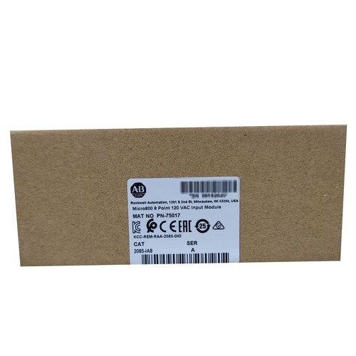 New Factory Sealed AB Allen-Bradley 2085-IA8 120 VAC Input Module ...