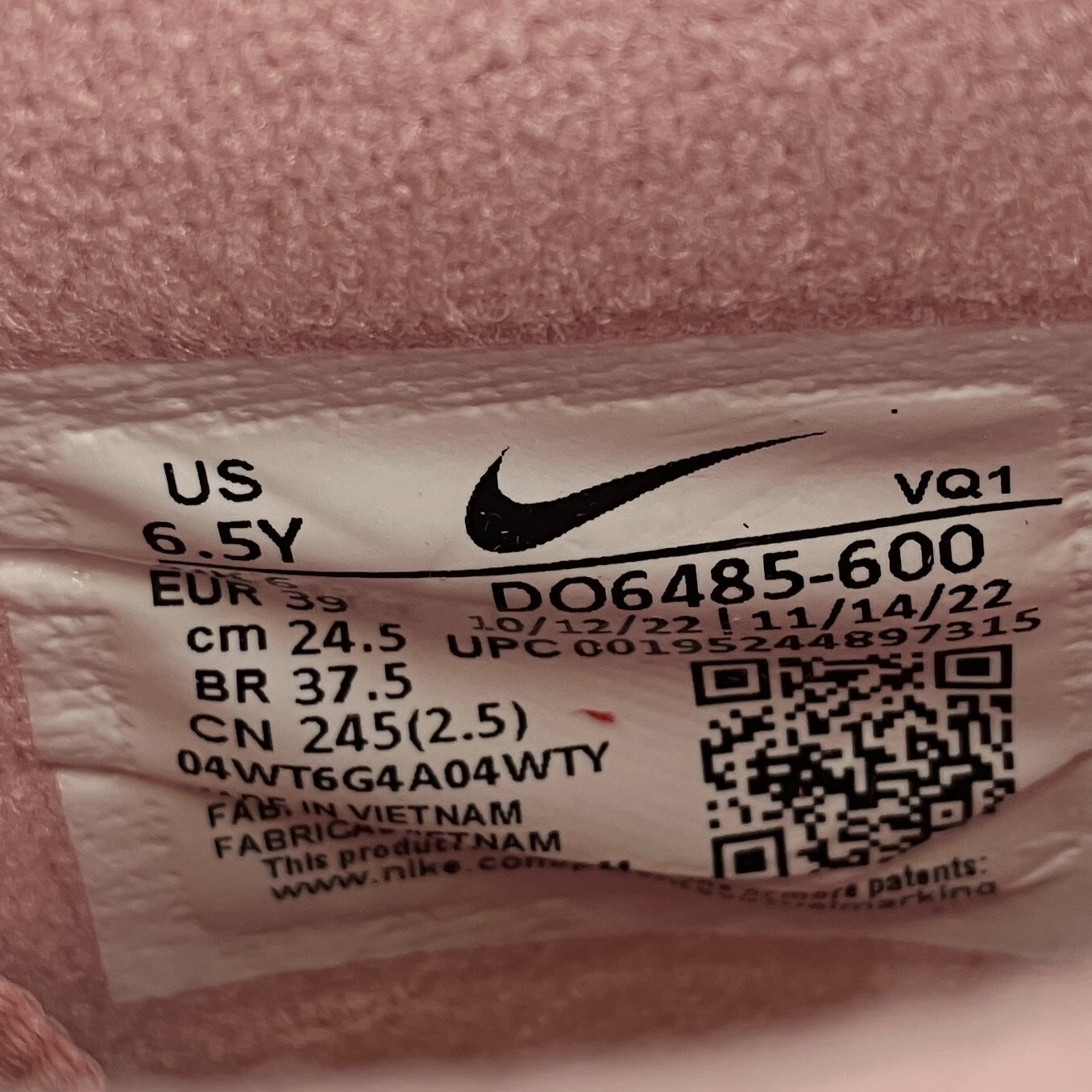 Nike Dunk Low (GS) Pink Glaze DO6485-600 Size 6.5Y / Women's Size 8 ...