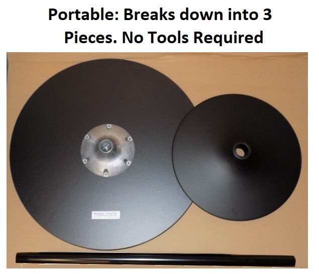 30 Inch Round Portable Banquet Highboy Cocktail Table with Round Black ...