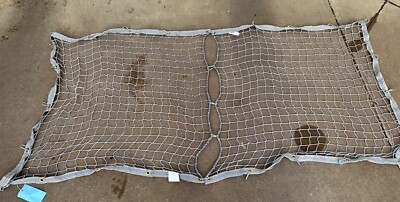 Sinco Pallet Rack nylon Safety Netting 48”x 99” split curtain with 24 ...