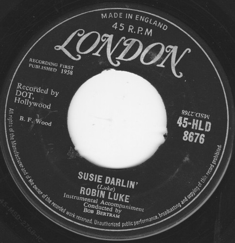 Robin Luke - Susie Darlin', 7", (vinile) | eBay