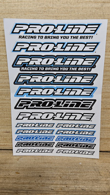 🔥 Proline Rc Sticker Sheet Black & Blue 6"×4" Sheet Proline Stickers Rc ...