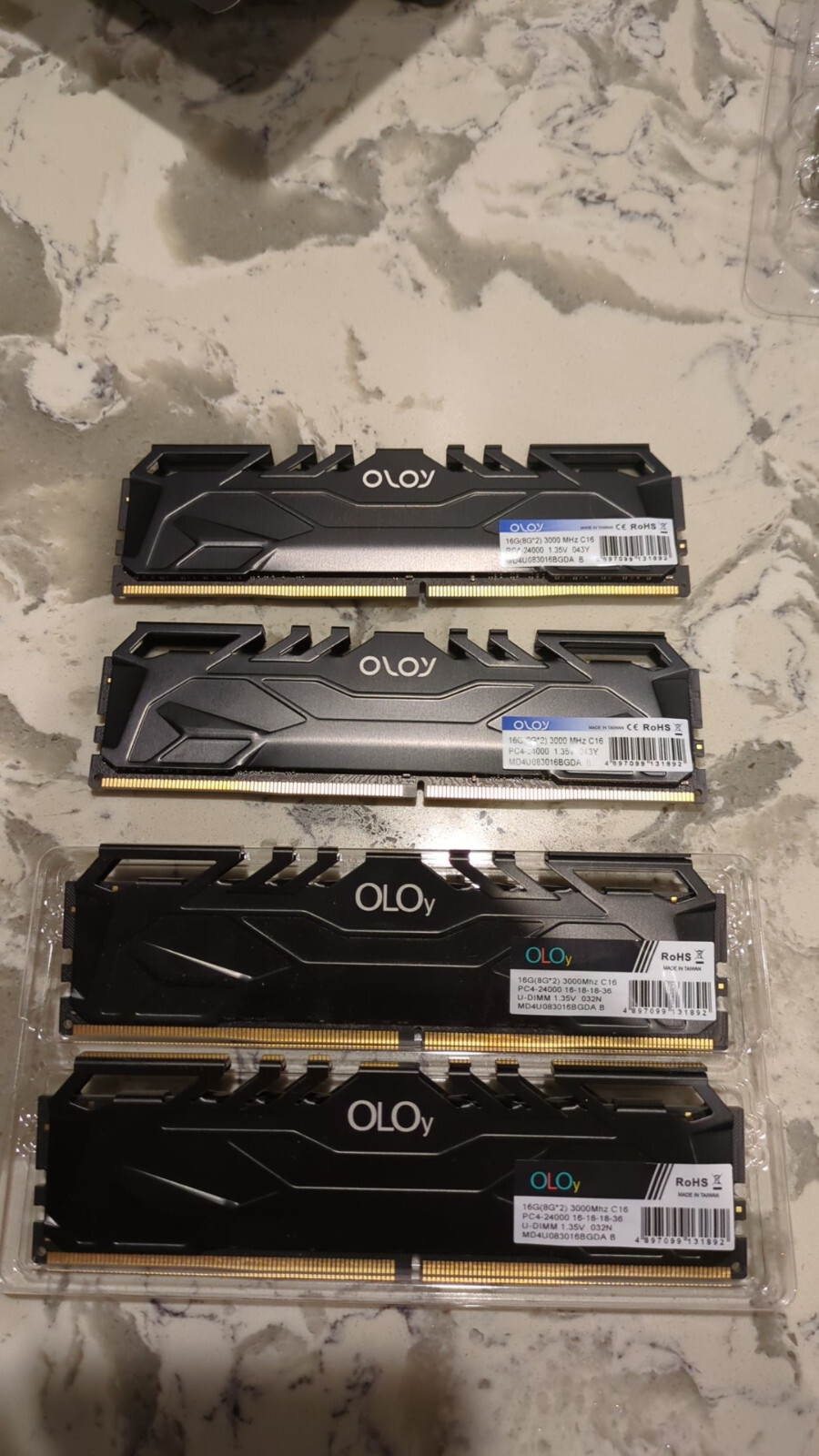 OLOy 32GB 4x8GB DDR4 PC4-2400 Desktop Gaming RAM 3000 MHz | eBay