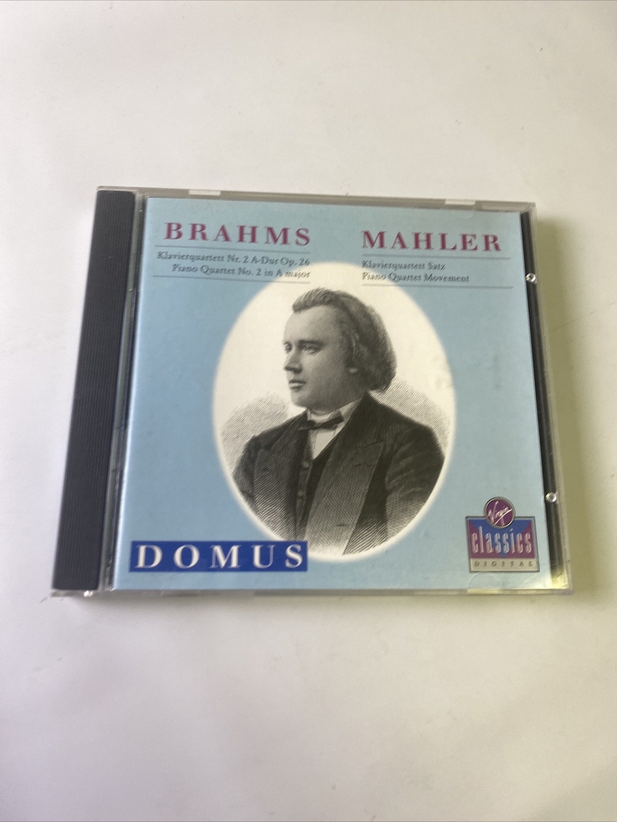 Brahms/Mahler Piano Quartets Domus (CD, Virgin Classics, 1988) | eBay