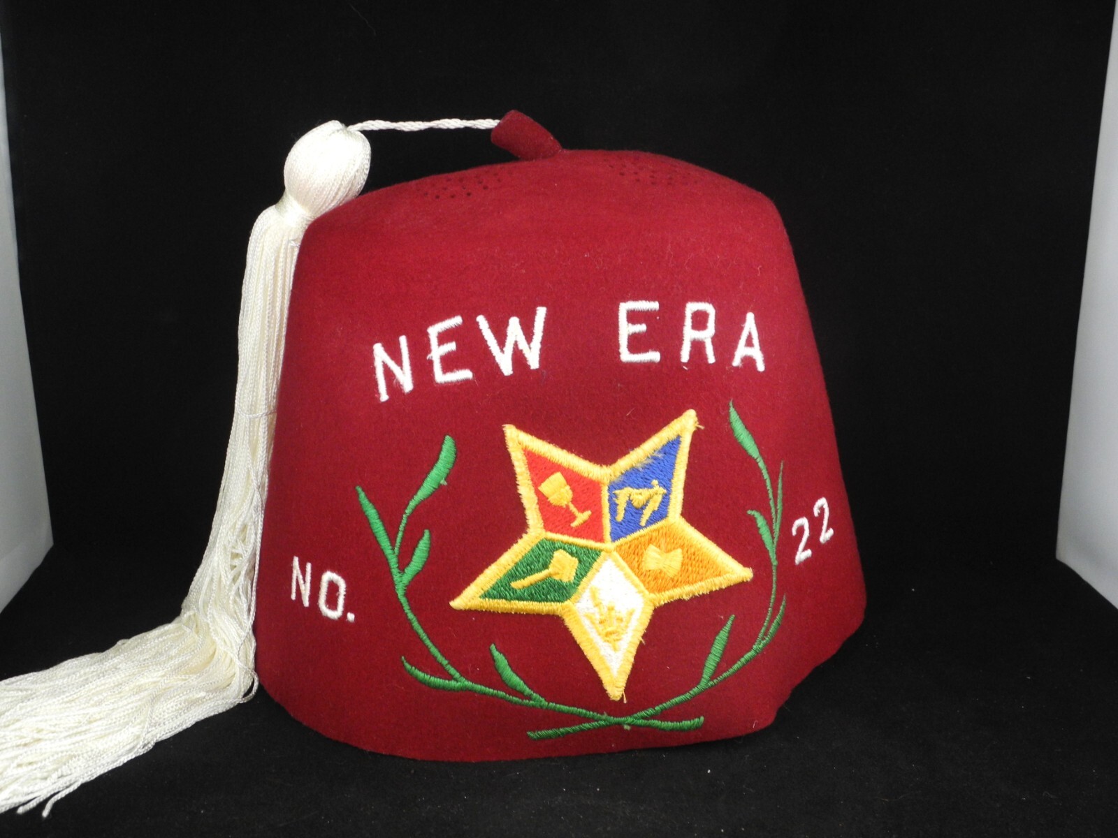 Order of the Eastern Star New Era Masonic / Freemason Hat Maroon w ...