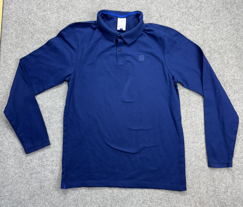 Nike RF Roger Federer Long Sleeve Polo Shirt Mens M Blue Tennis AJ8048 ...