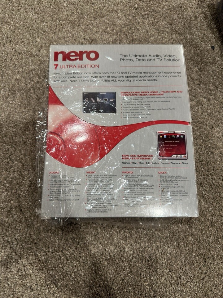 Nero 7 Ultra Edition - Enhanced Video Editing Software - BRAND NEW ...