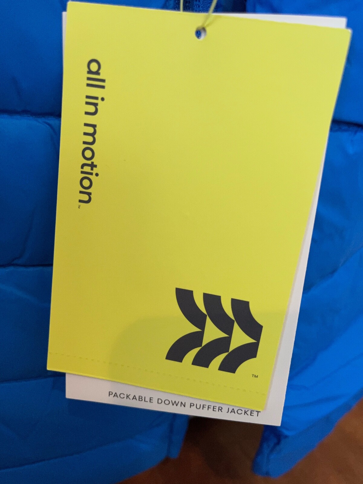 NWT - All In Motion, Men's Packable Down Puffer Jacket, Blue, Medium | eBay