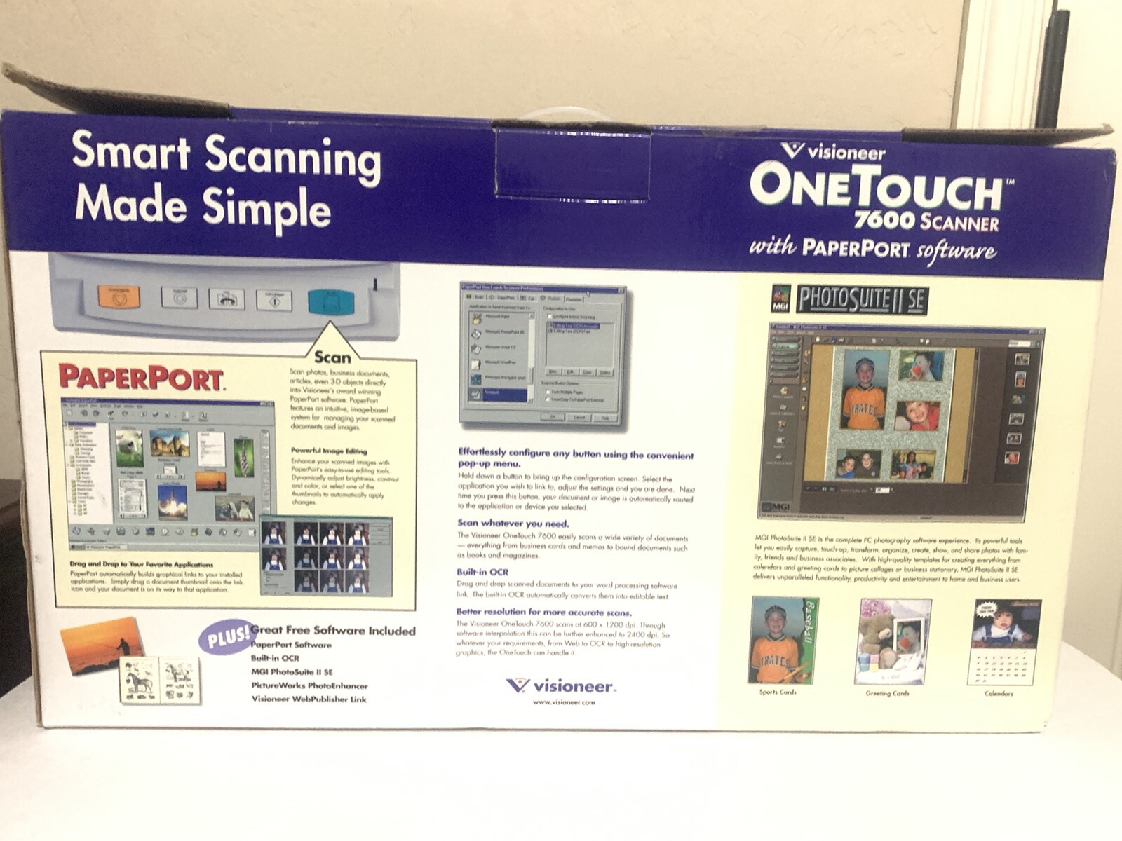 Visioneer PaperPort OneTouch Flatbed Scanner for sale online | eBay