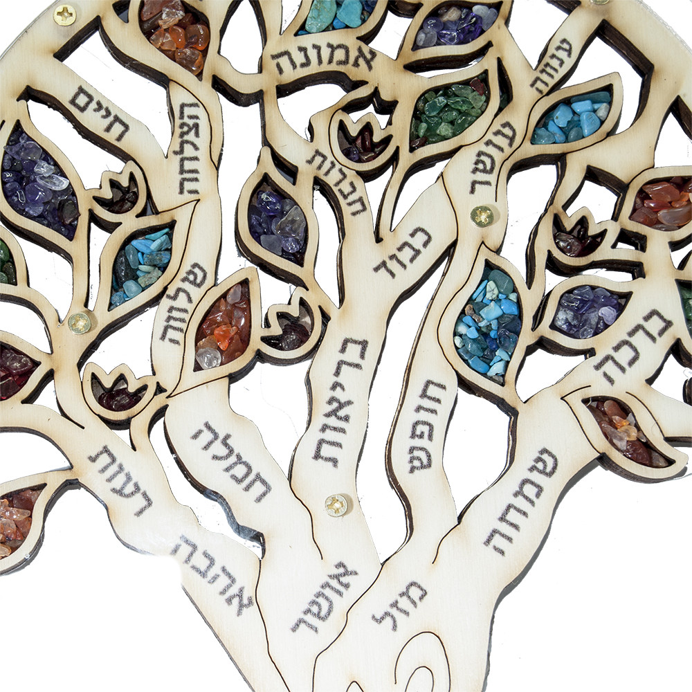 Home Blessing Hand Made True Vine Tree of Life w/ Semi-Precious Stones ...