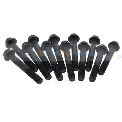 12X Exhaust Manifold Bolt 3944593 For Dodge 94-98 5.9L Engine 12 Valve ...