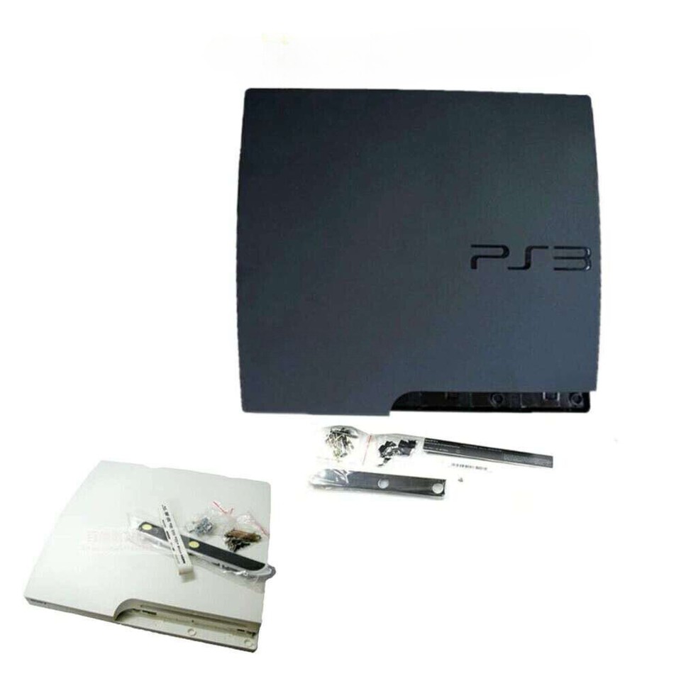 - White Black Complete Housing Shell Case For PS3 Slim Console 2000 ...