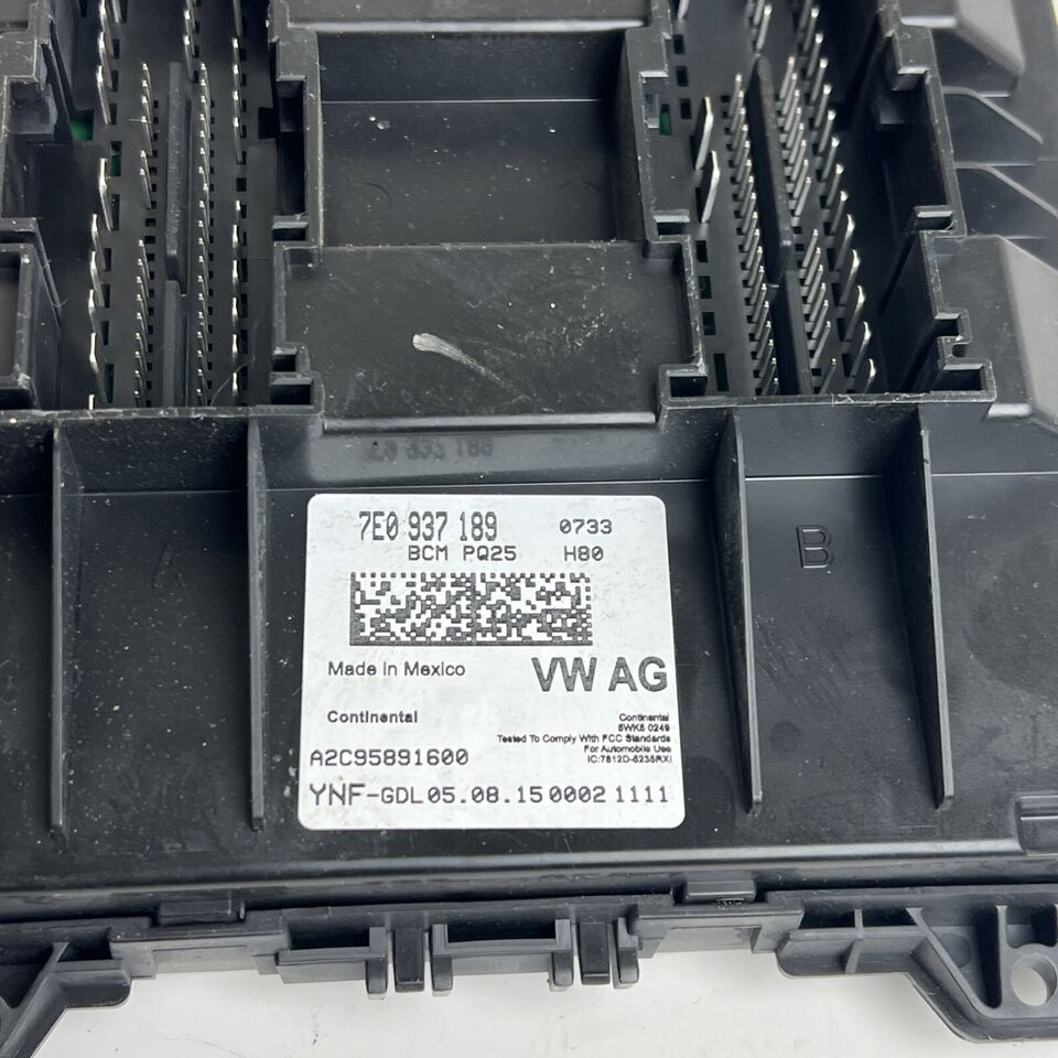 2016 VOLKSWAGEN JETTA BODY CONTROL MODULE BCM OEM 7E0937189 | eBay