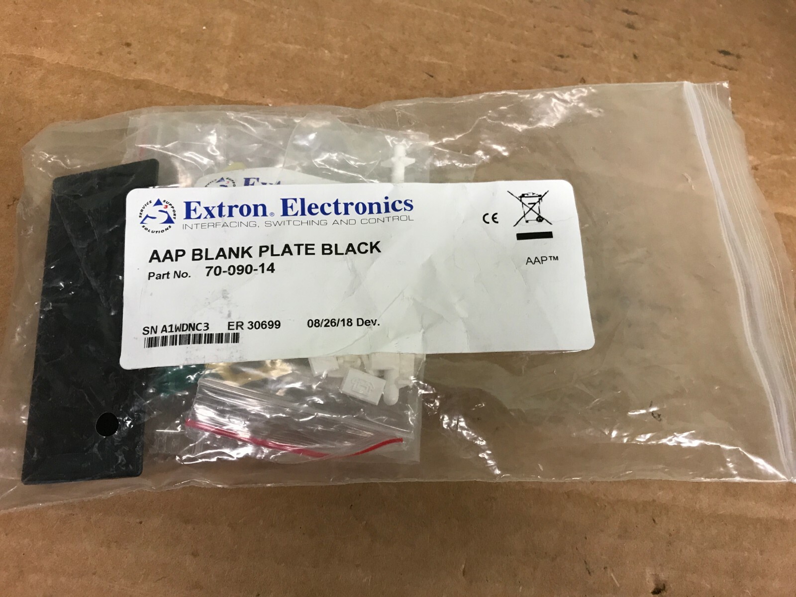 New EXTRON 70-090-14 AAP BLANK PLATE BLACK | eBay