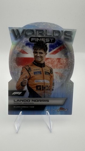 2024 Topps Finest F1 Lando Norris World's Finest Die Cut Refractor 24/ ...