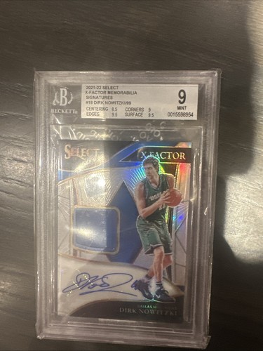 2021-22 Select X-Factor Memorabilia Signatures Dirk Nowitzki #XF-DNK ...