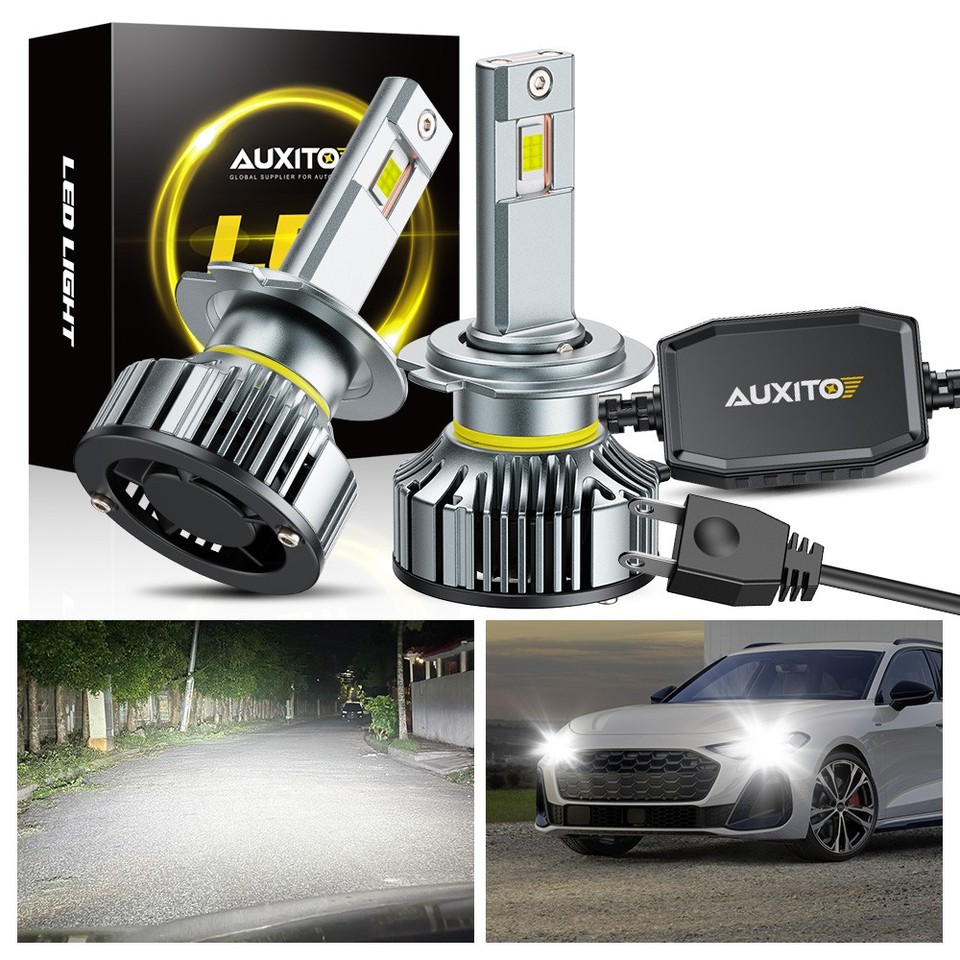 2-20X AUXITO H7 LED Headlight Bulb Conversion Kit High Low Beam Super ...