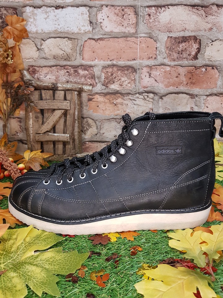 Adidas Originals Superstar Monkey Boots H00241 Core Black Leather Mens ...