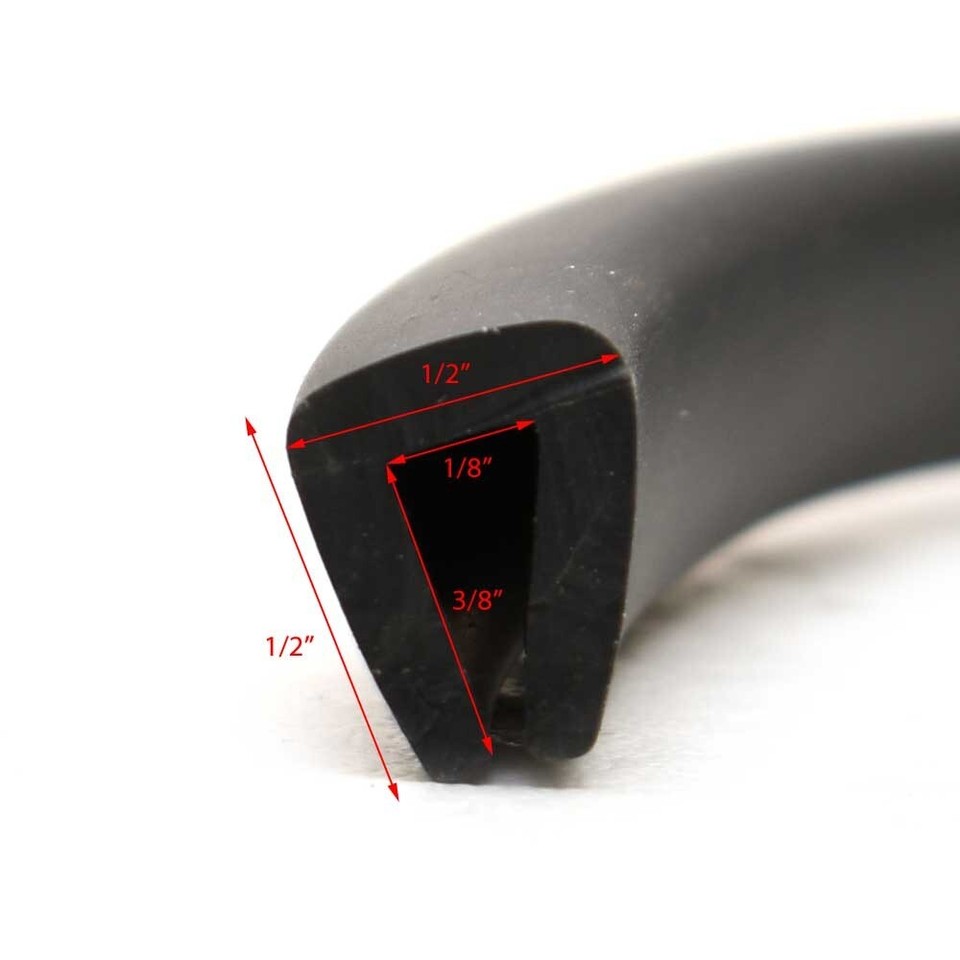 Lowe Boat Edge Trim Molding 2302900 | 1/8 Inch Flexible PVC Black (FT ...