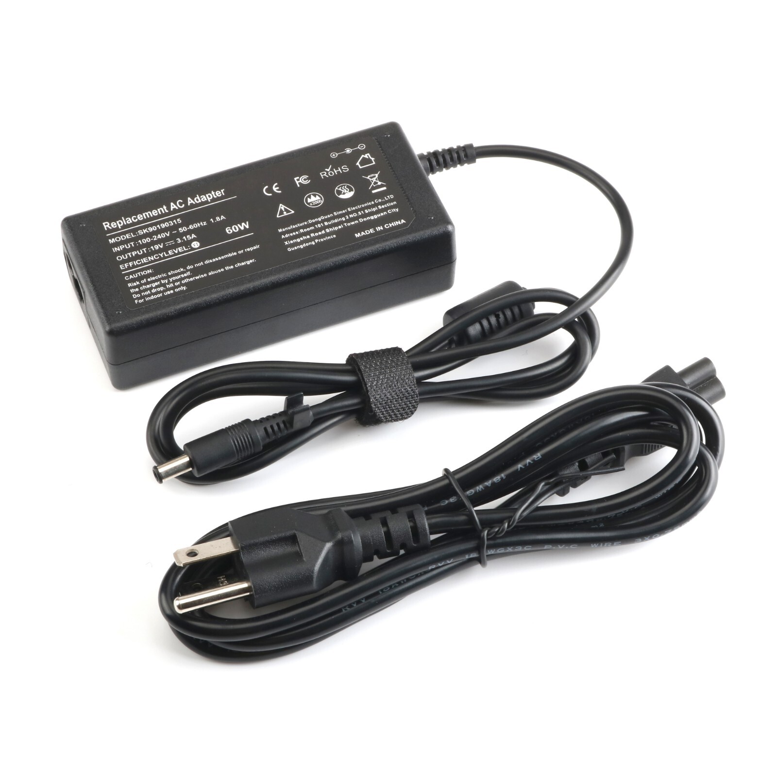 New 60W Laptop Adapter For Samsung Q330 Q430 Q530 QX410 QX411 R430 R440 ...