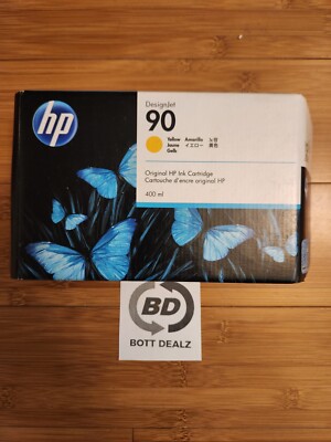 HP C5065A DESIGNJET 90 YELLOW ORIGINAL INK CARTRIDGE NEW SEALED HP BOX ...