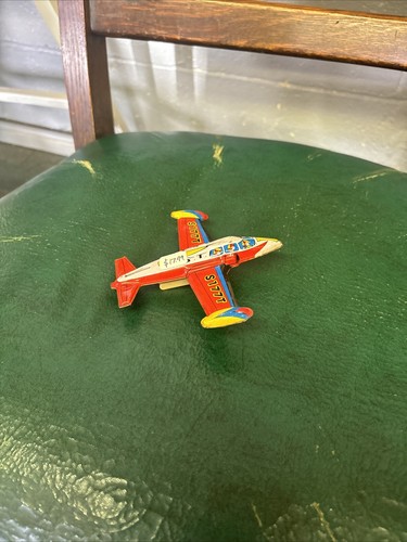 Vintage Tin Friction Toy Airplane! Missing Back Wheel! | eBay