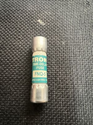 Bussmann FNQ-5 (FNQ5, BP/FNQ-5) 5 Amp (5A) 500V Midget Time-Delay Class ...