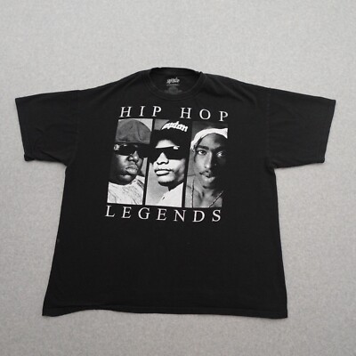 Hip-Hop Legends Shirt Adult 2XL 2Pac Eazy-E Biggie 90s Music Rap Tee ...