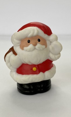 NEW Fisher Price Little People SANTA CLAUS BROWN BAG Christmas Holiday ...