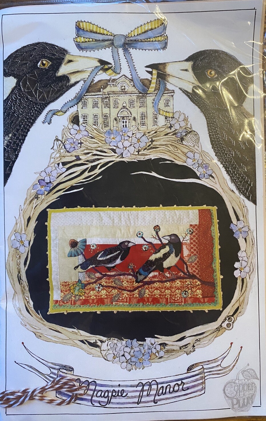 Magpie Manor Quilt Applique PILLOW PATTERN by Bobi Sue Herring of ...