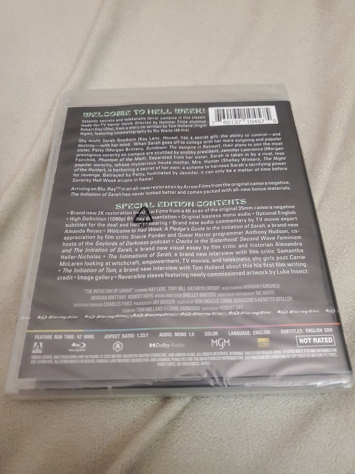 The Initiation of Sarah (Blu-ray, 1978) Arrow Films - Brand New! 760137104575| eBay