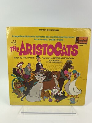 Aristocats VINYL Record Illustrated Book LP Walt Disney DISNEYLAND 3995 ...