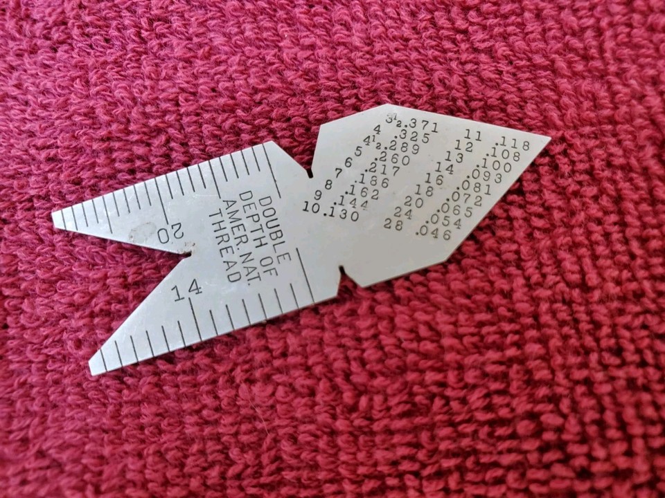 Starrett No.C391 Spring-Tempered Steel Thread 60 Degree Center Gage. #1 ...