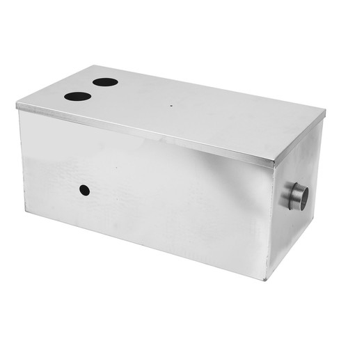 3 Stage Filtration Grease Trap Grease Interceptor 50x25cm Dual Holes ...