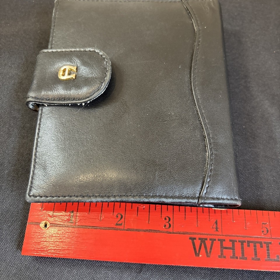 Etienne Aigner Bi Fold Leather Wallet Black Color | eBay