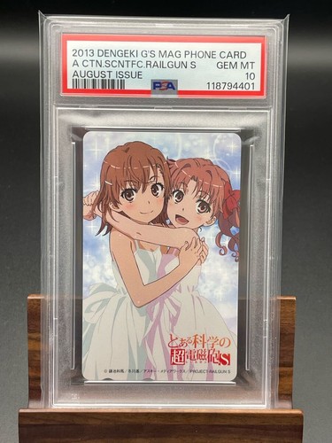 PSA10 Telephone card A Certain Scientific Railgun Mikoto Misaka Kuroko ...