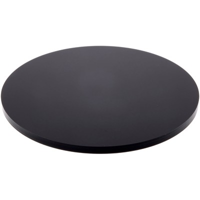 Plymor Black Acrylic Round Standard-Edge Display Base, 5" W x 5" D x 0. ...