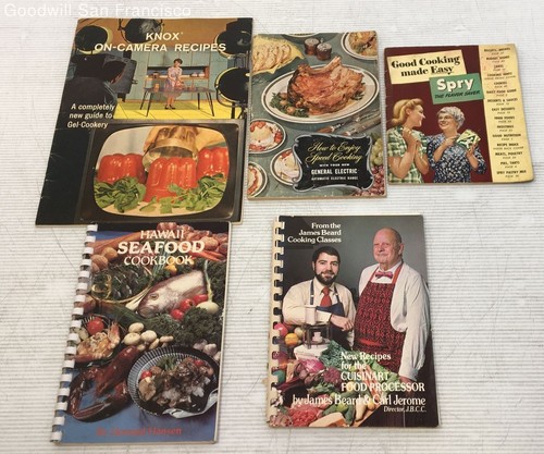 5 Vintage Promotional Advertisement Cookbooks 1940s-80s Spry Knox ...