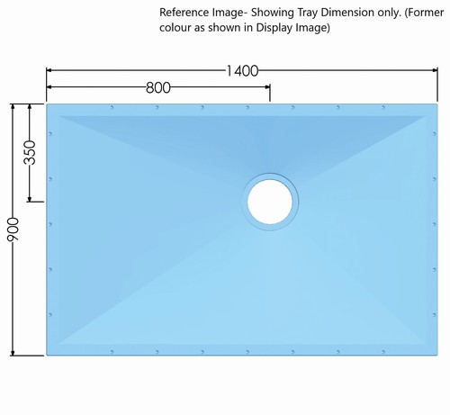 AKW Tuff Form Shower Former Tray, Wet Room Walk In Base, All Size ...