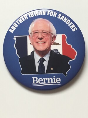 2020 Bernie Sanders for President 3" Button Another Iowan For Sanders ...