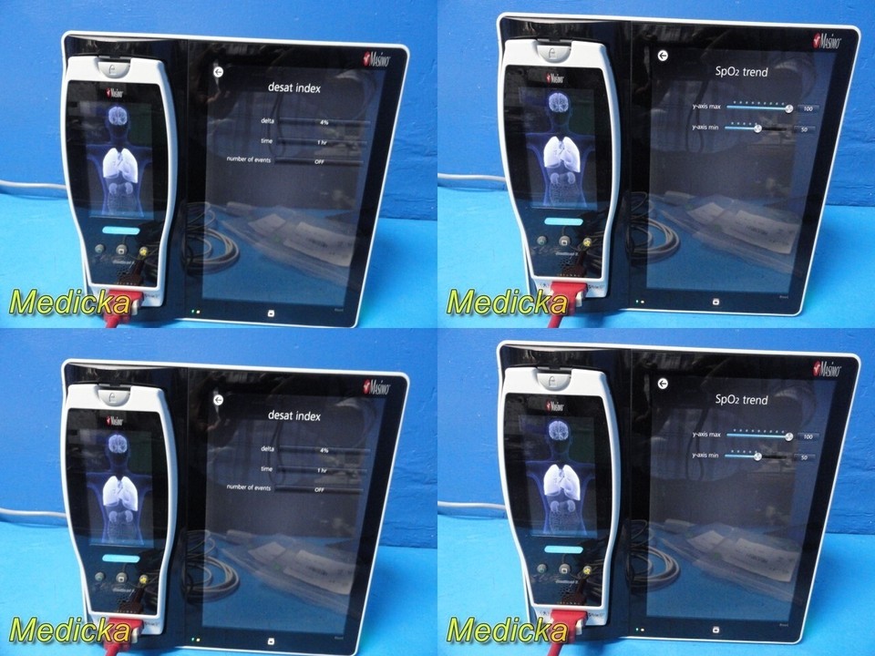 2017 Masimo Root RDS7A Patient Monitor W/ Radical-7 SpO2 Module & Leads ...