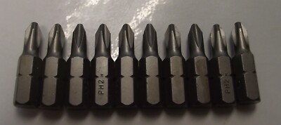 Bosch 27206 #2 Phillips Screw Tips 5/16" Hex Shank x 1-1/4" 10pcs. | eBay