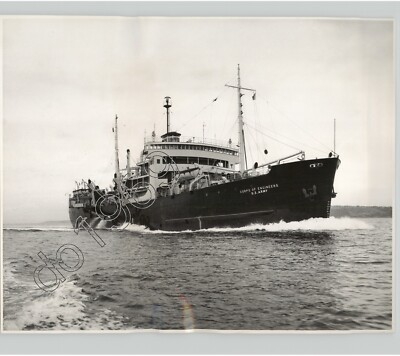 US Hopper DREDGE SHIP 'Chester Harding' at Sea VINTAGE 1958 Press Photo ...