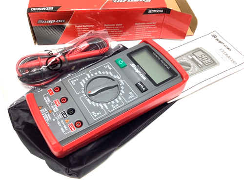 NEW Snap-on™ EEDM503D Manual Ranging Digital Multimeter DMM in Vinyl ...