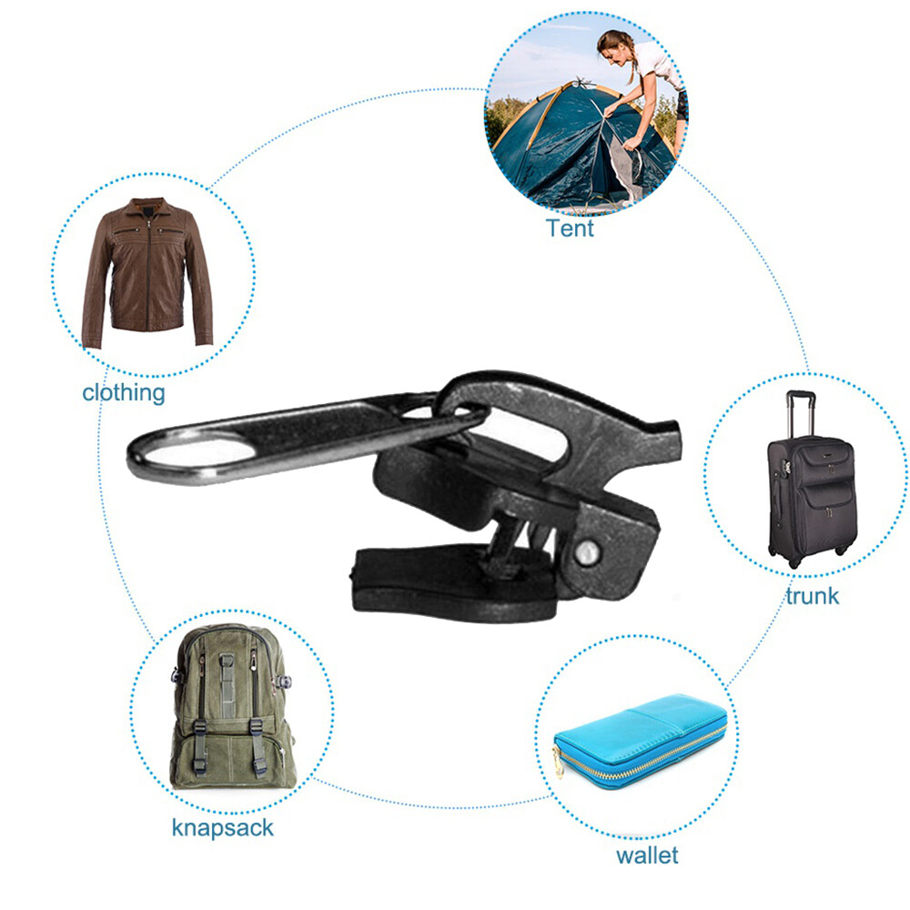 Universal Reversible Zip Head Zipper Puller Trouser Bag Replacement ...