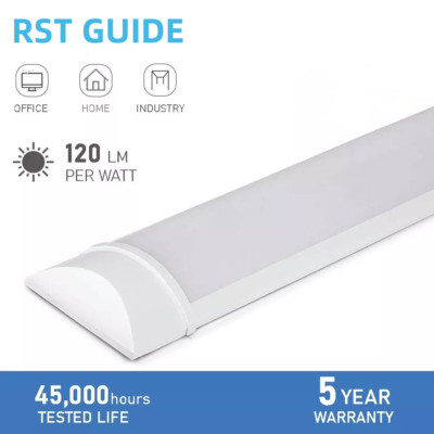 LED Batten Light 4000K/6500K White Light Fluorescent Strip Light Slim ...