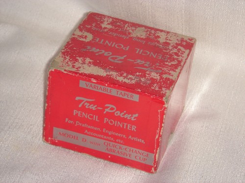 VINTAGE Tru-Point Quick Change Abrasive Cup Metal Pencil Pointer (Model ...
